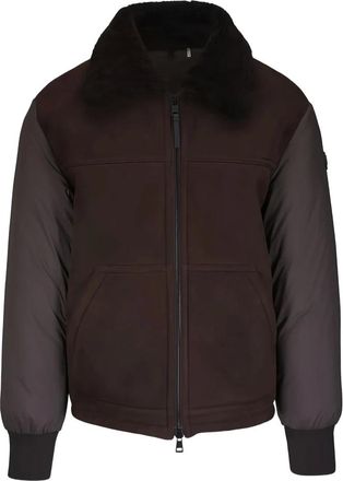 Moncler Homme, Vestes, Brun, Taille: XL Tonnay Short Down Jacket