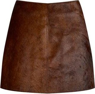Saison 1865 Jupe courte &agrave; poils en cuir