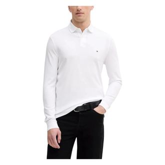 Tommy Hilfiger 1985 Regular LS Polo - - Tops - Herren - Wei&szlig; - 2XL
