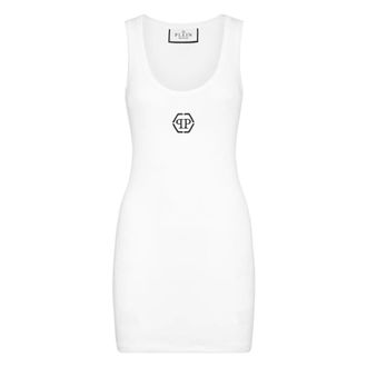 Philipp Plein Femme, Robes, Blanc, Taille: 40 FR Robe D&eacute;bardeur