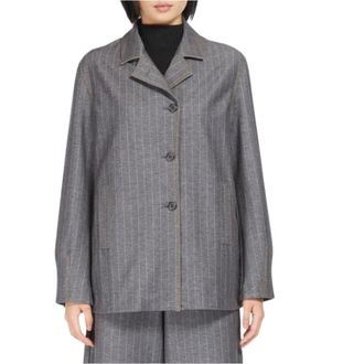 Max Mara Jersey-Blazer - - Jackets - Damen - Grau - L