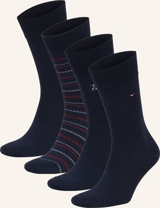 Tommy Hilfiger 4er-Pack Socken Mit Geschenkbox blau