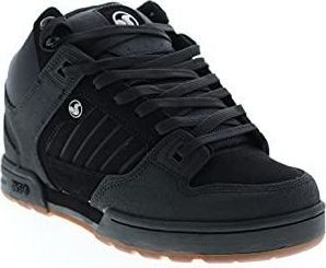 DVS Mens Militia Black Black Gum Nubuck Hi Top Boot Shoes 9