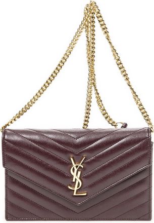 Saint Laurent Crossbody Bags - Cassandre Envelope Chain Wallet - Gr. unisize - in Rot - f&uuml;r Damen