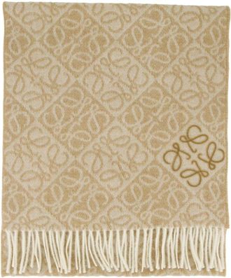 Loewe Damen Wollschal mit Kaschmir ANAGRAM