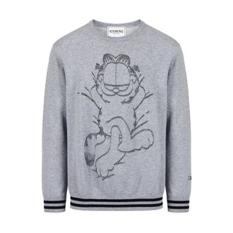 Iceberg Pullover mit Garfield-Design - - Knitwear - Herren - Grau - M