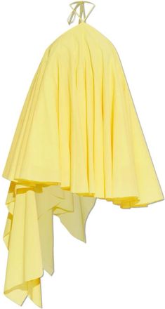 Jacquemus Femme, Robes, Jaune, Taille: 36 FR Pleated Asymmetrical Dress