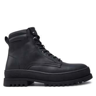 Blauer Schn&uuml;rstiefeletten Blauer Iuka F4IUKA01 Schwarz