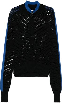 Patrizia Pepe pull en maille ajourée - Noir