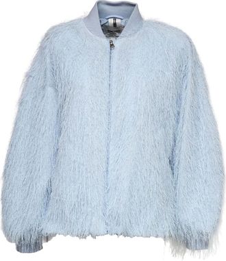 S.W.O.R.D 6.6.44 S.w.o.r.d 6.6.44, Femme, Vestes, Bleu, Taille: 38 FR Veste Zipp&eacute;e &agrave; Franges