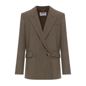 Moschino Zweireihiger Blazer - - Jackets - Damen - Braun - M