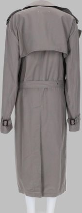 Maison Margiela Fold-Down Collar Trench Coat - Gray