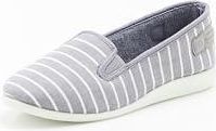 Damart Chaussons ray&eacute;s Gris Ray&eacute; Taille 42