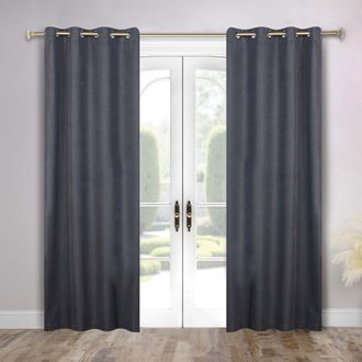 Superior Nayan Verdunkelungsvorh&auml;nge, 100% einfarbig, 132,1 x 243,8 cm, mit &Ouml;sen, w&auml;rmeisoliert, Sonnenschutz und Raumverdunkelung, Vorh&auml;nge f&uuml;r Schlafzimmer, 