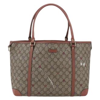 Gucci Pre-owned Vintage Canvas Tote Bag - - Pre-owned - Damen - Braun - ONE SIZE