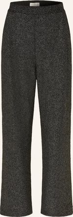 Cat Noir Catnoir Marlenehose Aus Jersey Mit Glitzergarn schwarz