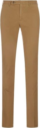 Pantaloni Torino Homme, Pantalons, Brun, Taille: S Pantalon Superslim en Gabardine Stretch