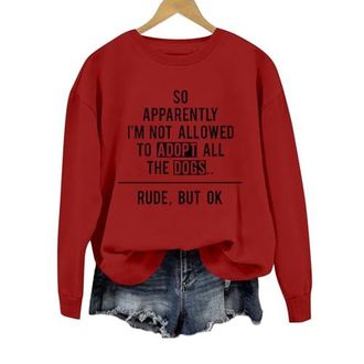 Generic Pull pour femme - Haut dhiver pour femme - Imprim&eacute; graphique - Haut surdimensionn&eacute; &agrave; col rond - Manches longues - Automne - Hiver - D&eacute;contract&eacute; - Conf