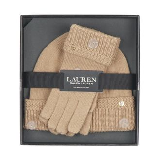 Polo Ralph Lauren Signature Pony Wollmischung M&uuml;tze - - Accessories - Damen - Braun - ONE SIZE