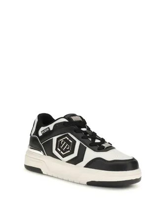 Philipp Plein Mens Sk8r Sneakers White-Black White/black