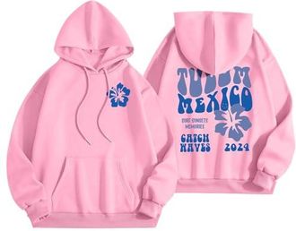 Generic Sweat &agrave; capuche pour femme - Confortable - Hiver - Motifs de No&euml;l - Manches longues - Adolescentes - Filles - Pull &agrave; capuche pour femme - Avec imprim&eacute;