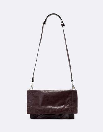 AllSaints Lutece petit sac bandouli&egrave;re bordeaux-Rouge