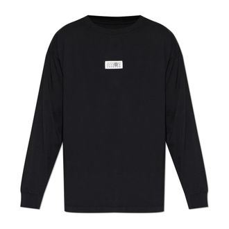 Maison Margiela Das Patch T-Shirt - - Tops - Herren - Schwarzk - 2XS