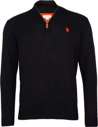 U.S.Polo Association Strickpullover Pullover Troyer Half Zip (1-tlg)