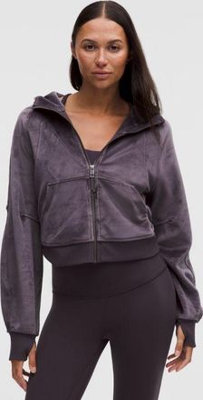 lululemon Sweat &agrave; capuche Scuba Oversized zipp&eacute; Velours pour Femmes - Violet/Violet - Taille XL/2XL