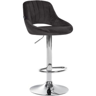 Clp Tabouret de bar Milet Samt chrom&eacute;