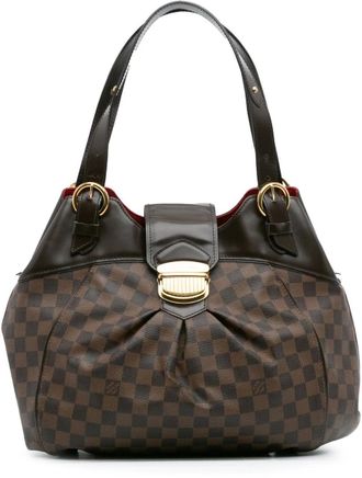Louis Vuitton Hobo Bags - Damier Ebene Sistina GM - Gr. unisize - in Braun - f&uuml;r Damen