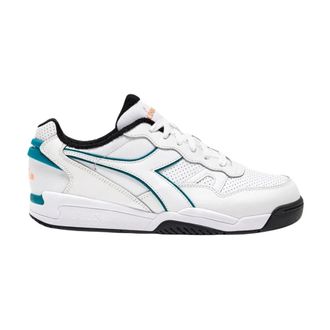 Diadora White Leather Tennis Sneaker Winner - - Shoes - Herren - Wei&szlig; - 45 EU