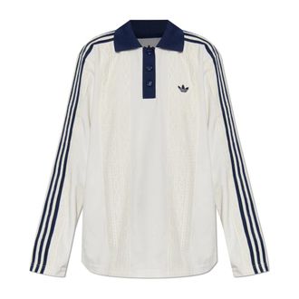 adidas Femme, Tops, Blanc, Taille: 42 FR Polo Manches Longues Hivernis&eacute;