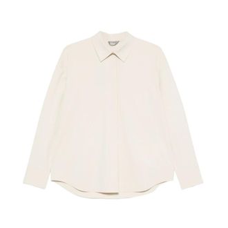 Max Mara Femme, Blouses et Chemises, Beige, Taille: 40 FR Mmlbaita Shirt