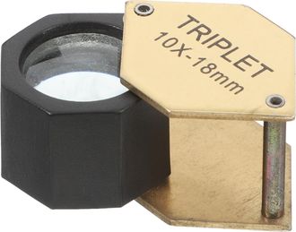 TOPBATHY GARVALON Faltbare Handlupe Hochaufl&ouml;sendes Sechseckiges Vergr&ouml;&szlig;erungsglas f&uuml;r Schmuck Uhrenpr&uuml;fung Leichtes Tragbares Lupenwerkzeug zur Pr&auml;zisen Ident