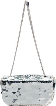 Paco Rabanne Petit Sac Baguette Scintillant - Femme - Sacs - Gris - Taille: ONE Size