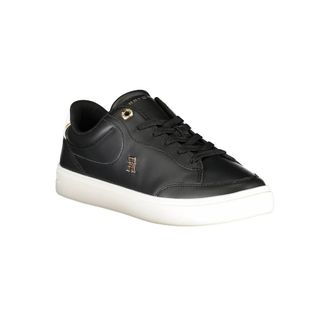 Tommy Hilfiger Leather and Polyurethane Sneaker - Black