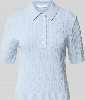 Gestuz Slim Fit Poloshirt aus Viskose-Mix Modell Thilla