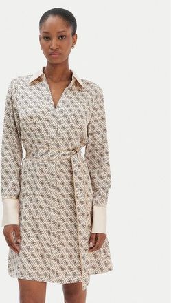 Guess Hemdkleid W6RK90 WF1T2 Beige Regular Fit