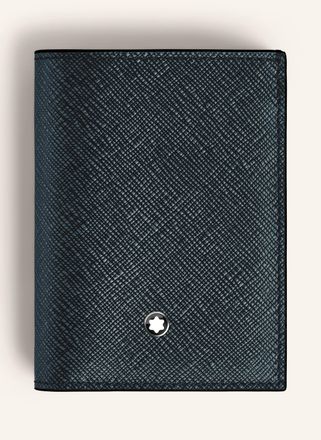 Montblanc Saffiano-Geldb&ouml;rse Sartorial blau