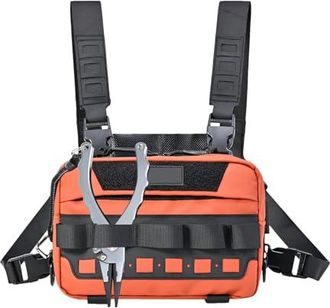 Generico Salopette &agrave; mouche | Gilet coureur, kangourou porte-objets pour activit&eacute;s ext&eacute;rieures femmes, randonn&eacute;e, camping, cyclisme, orange, Consulte la descri