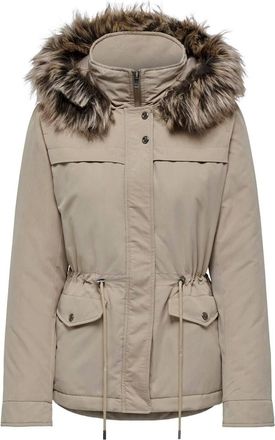 Only Damen Langer ONLNEWSTARLINE AW Parka CC OTW 15297128,Weathered Teak,XL