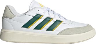 adidas Herren Courtblock Shoes, Cloud White/Green/Utility Yellow, 39 1/3 EU