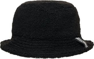 Moschino Crossbody Bags - Faux fur bucket hat - Gr. ONE SIZE - in Schwarz - für Damen
