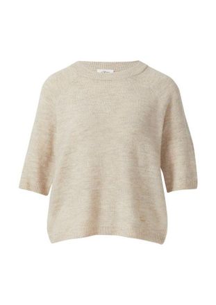 s.Oliver Kurzarmpullover Strickpullover Kurzarmpullover aus Alpakamix