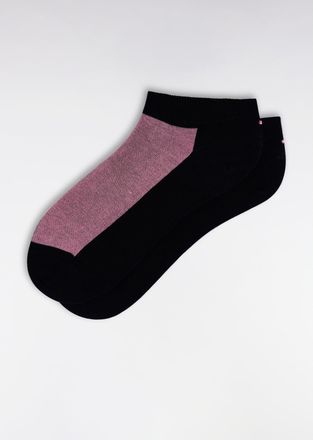 Eden Park Chaussettes Basses En Coton Stretch M&eacute;lang&eacute; Bicolores Ciel Et Marine