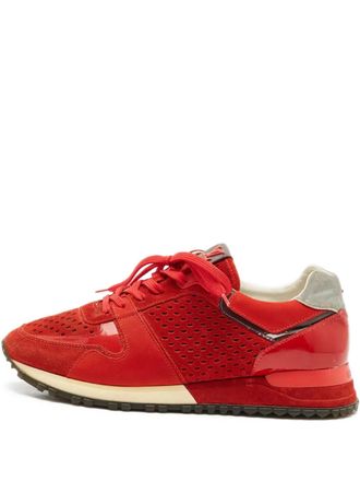 Louis Vuitton baskets &agrave; lacets - Rouge