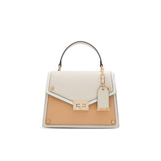 Aldo Damen Topworth Tasche mit Tragegriff Oben, Sonstiges Beige