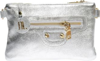 Anna Luchini Silber Rindsledertasche