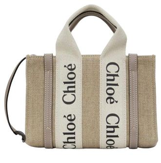 Chlo&eacute; Beige Mini Woody Bag Size 35